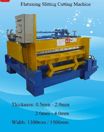Metal Sheet Flattening Slitting and Cutting Machine Stainless ...